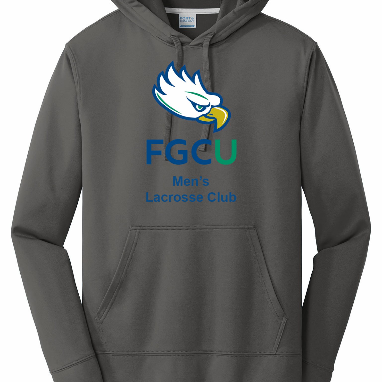 FGCU Hoodie Grey | Bar Down Lacrosse